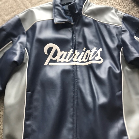 NFL | Jackets & Coats | Vintage Mens New England Patriots Leather ...
